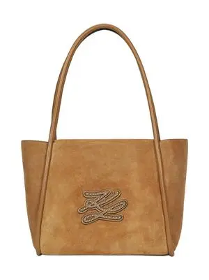 Karl Lagerfeld K/autograph Patch Tote Bag - Caramel
