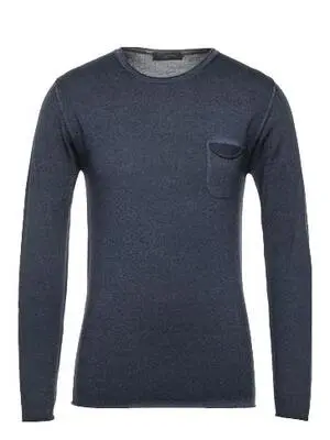 DANIELE FIESOLI Dark Merino Wool Sweater - Blue