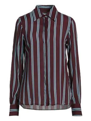 OTTOD'AME Viscose Striped Shirt - Red