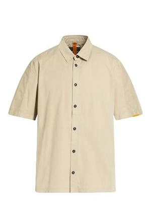 PARAJUMPERS Man Shirt Beige Size M Cotton, Elastane