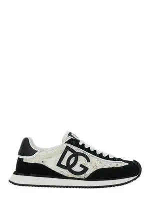 Dolce & Gabbana Low Top Lace Detail Sneakers - Multicolor