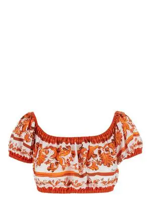 Dolce & Gabbana Dolce & Gabbana Maiolica Top Multicolor