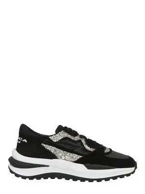 TOSCA BLU Leather And Textile Fiber Low-top Sneakers - Black