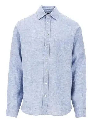 Sease Inen Cassic Bd Shirt - Blue