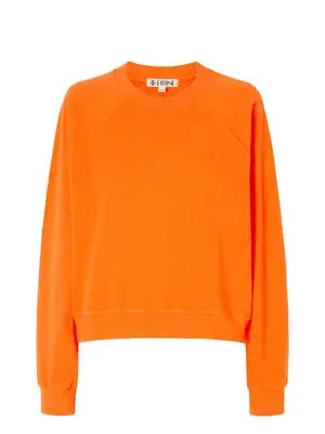 Eterne Sonny Embroidered Cotton-jersey Sweatshirt - Red