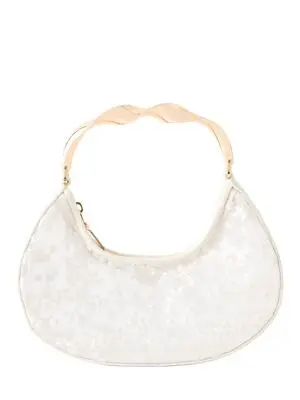 Simkhai Nixi Twist Embroidered Mini Bag - Neutrals