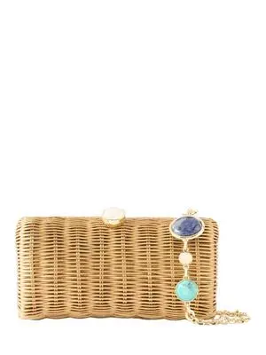 Judith Leiber Poppy Basket Clutch - Neutrals