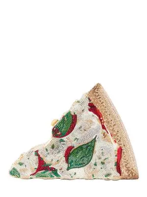 Judith Leiber Pizza Crystal-embellished Clutch - Multi