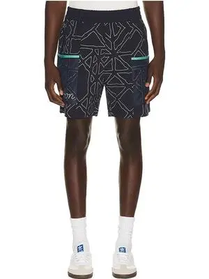 MALBON Mesh Basket Shorts - Midnight