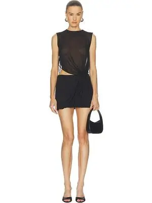 CAMILA COELHO Livia Mini Dress - Black