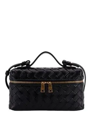 Bottega Veneta Bang Bang Intrecciato Leather Vanity Case - Black