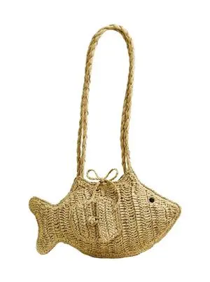 ALEMAIS Raffia Fish Bag - Natural