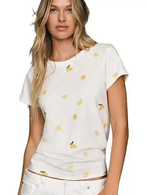Rag & Bone Cotton Printed T-shirt - Bone