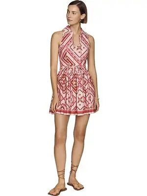 AVEC LES FILLES Mosaic Printed Dress
