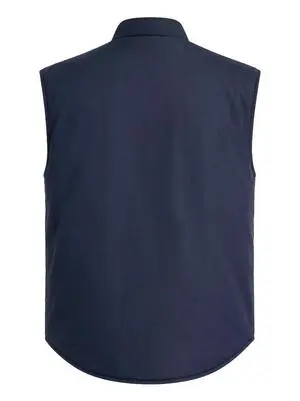04651 / A TRIP IN A BAG Padded High-neck Gilet - Blue
