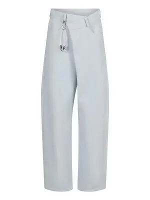 CLOTHES BY LOCKER ROOM Wide-leg Denim Pants - Blue
