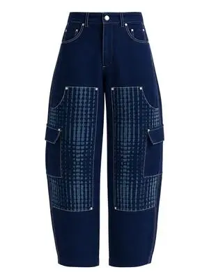 LUROQ LONDON Luroq London Graphic Panel Cargo Trousers