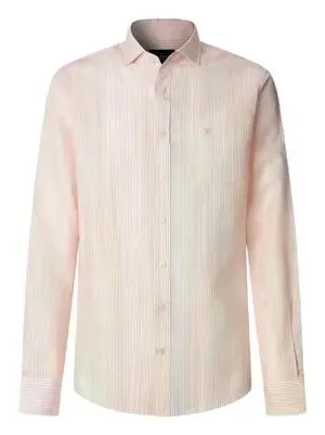 HACKETT LONDON Bengal-stripe Tailored-fit Shirt - Pink