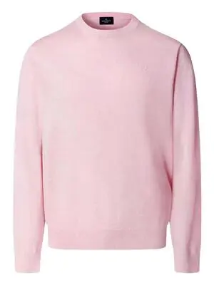 HACKETT LONDON Embroidered Crew-neck Long-sleeve T-shirt - Pink
