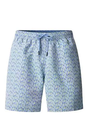 HACKETT LONDON Graphic Print Swim Shorts - Blue