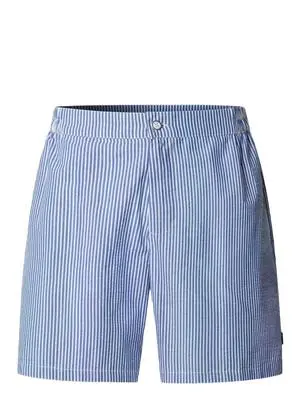 HACKETT LONDON Striped Seersucker Swim Shorts - Blue