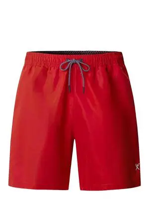 HACKETT LONDON Swim Trunks With Embroidered Logo - Red