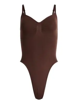 SKIMS Seamless Sculpt Thong Bodysuit - Cocoa