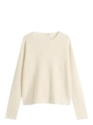SECOND / LAYER Friends Pullover In Wool-cashmere Blend - White