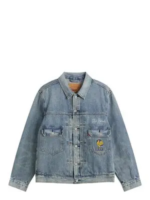 LEVI'S Type Ii Denim Jacket With Embroidered Rooster Motif - Blue
