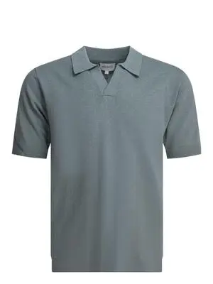 Norse Projects Knitted Polo Shirt - Gray