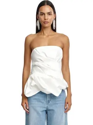 ACLER ACLER ONLINE AU Dorval Sculptural Strapless Top