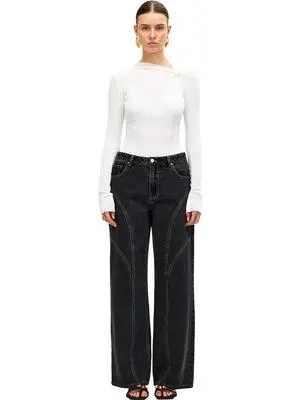 Acler Lowerlee Jean - Black
