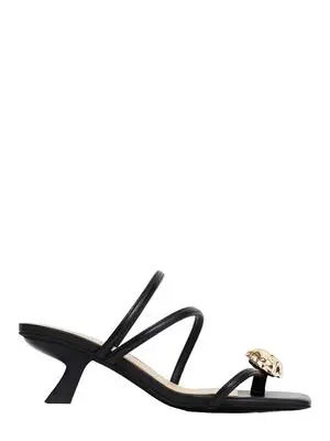 ACLER ACLER Gateside Low Heel Sandals With Gold Toe Detail