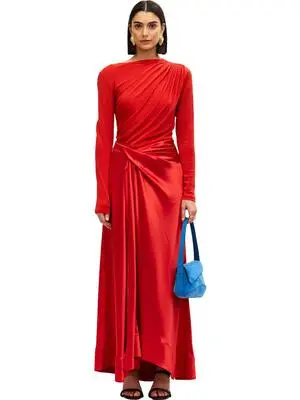 Acler Hertfordshire Maxi Dress - Cherry
