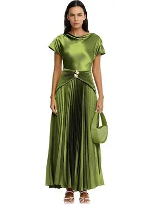 Acler Maxi Dress - Chive