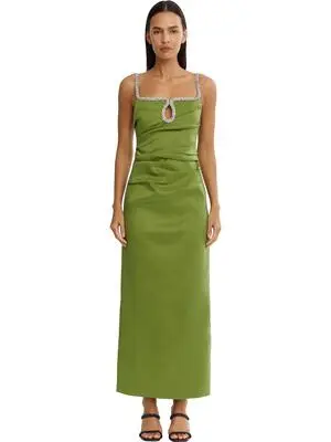 Acler Astonhall Maxi Dress - Basil Green