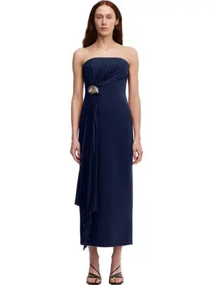 Acler Whitnell Midi Dress - Navy