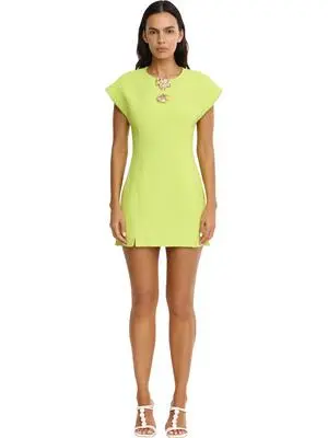 Acler Brit Mini Dress - Citron