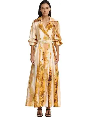 Acler Evehill Maxi Dress - Opal Abstract