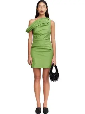 Acler ACLER Bepton Mini Dress Leaf Green