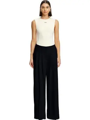 Acler Asselby Wide Leg Tailored Pant - Black