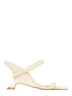 Acler Hanwright Wedge Sandals - Vanilla