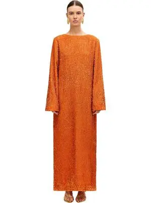 Acler Pinmore Maxi Dress - Fanta