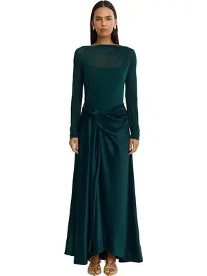 Acler Hertfordshire Maxi Dress - Midnight Emerald