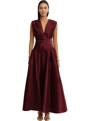 Acler Innoxhill Maxi Dress - Mahogany