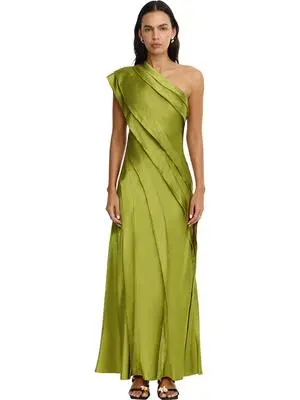 Acler Blenfleet Maxi Dress - Chive