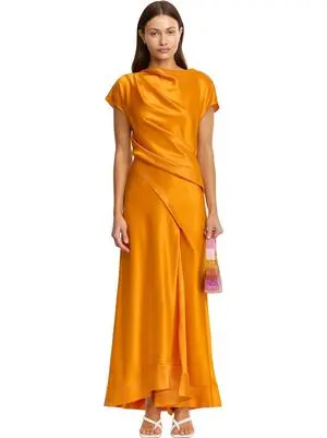 Acler Glatton Maxi Dress - Neon Mango