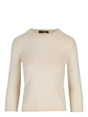 Lela Rose Crew Neck Knitwear - Cream