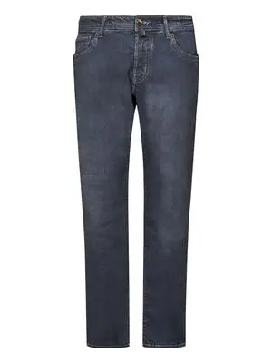 Jacob Cohen Nick Mid-rise Slim-fit Jeans - Black