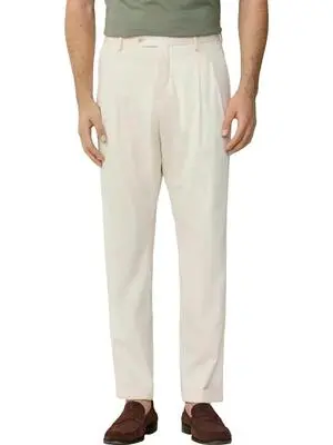 HACKETT LONDON Eton Double-pleat Trousers - Neutrals